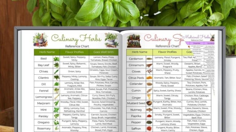 Your Essential Printable Herb Chart: An Easy Guide - Herb Garden Life
